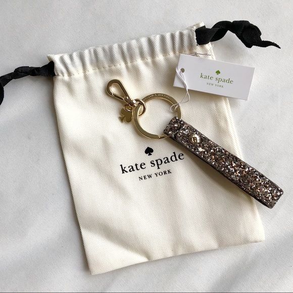 kate spade | Accessories | Kate Spade Glitter Loop Lanyard Keychain ...
